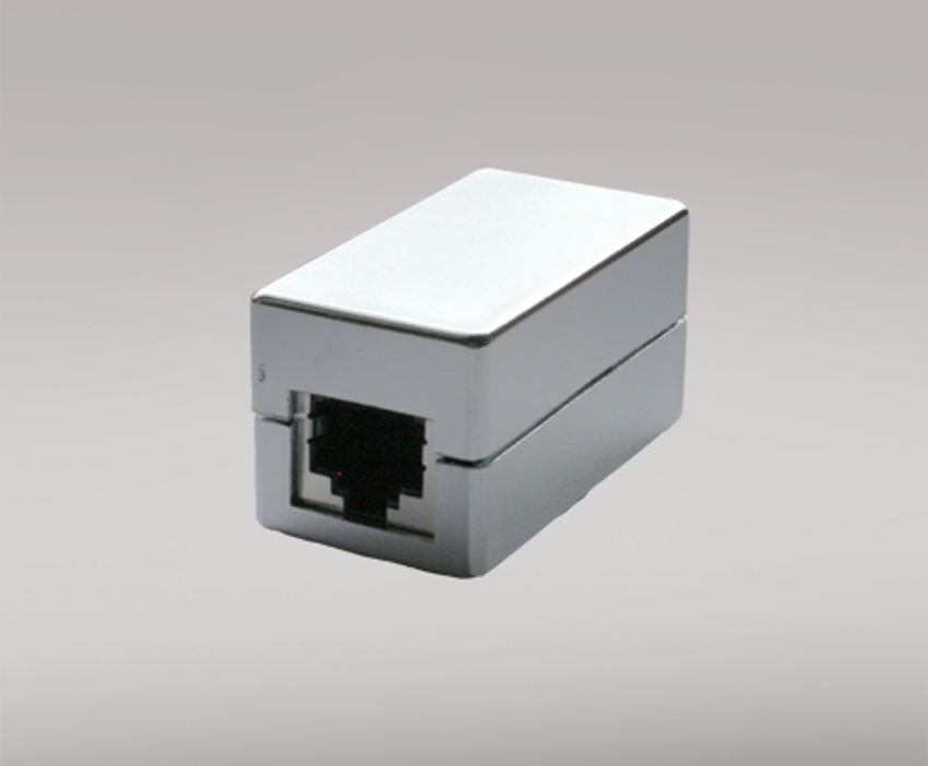 RJ45 female to female shielded cable adapter - 8516