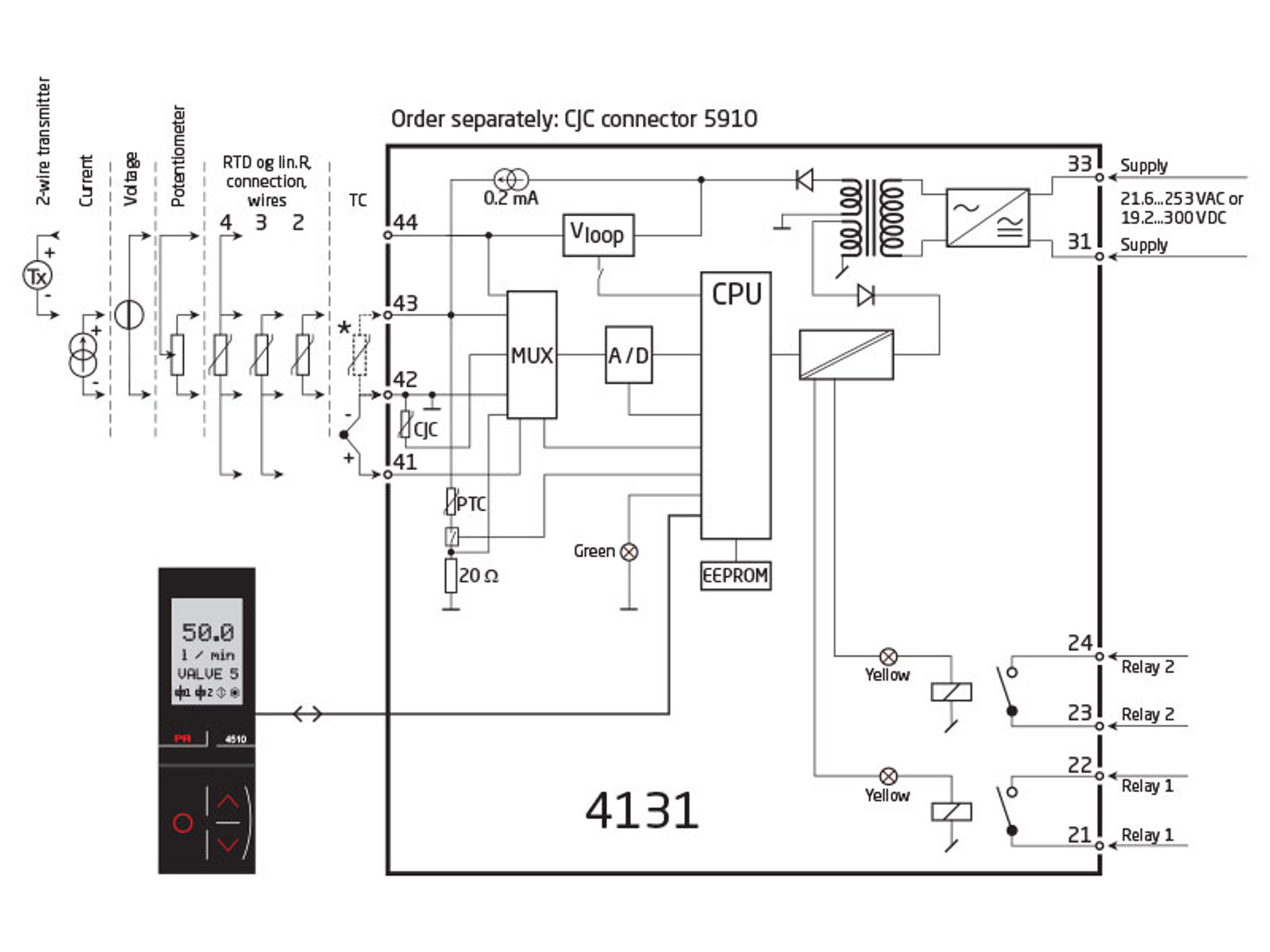 Universal trip amplifier - 4131